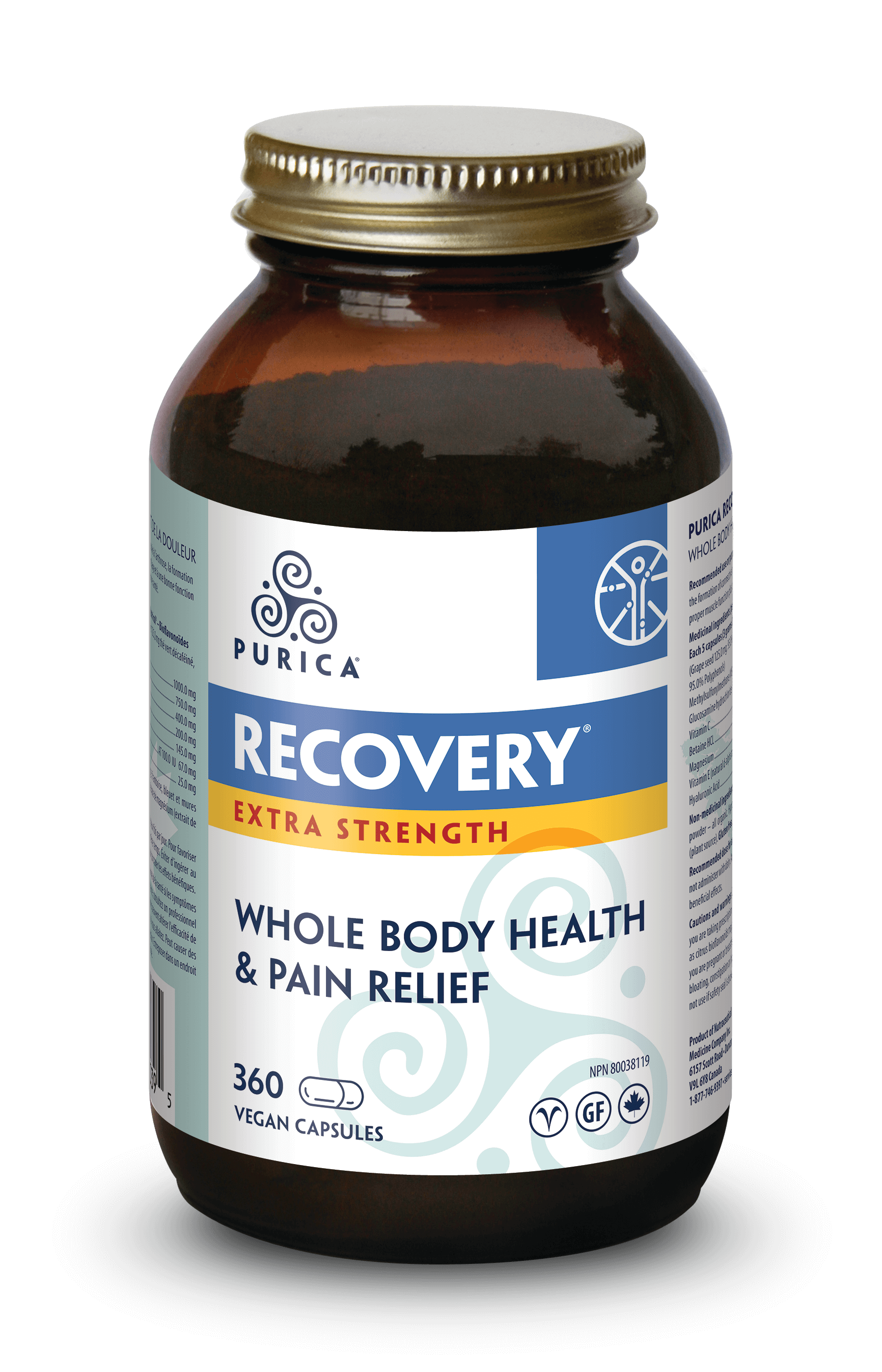 Recovery ® capsules by Purica for natural pain relief – Nature's Essence