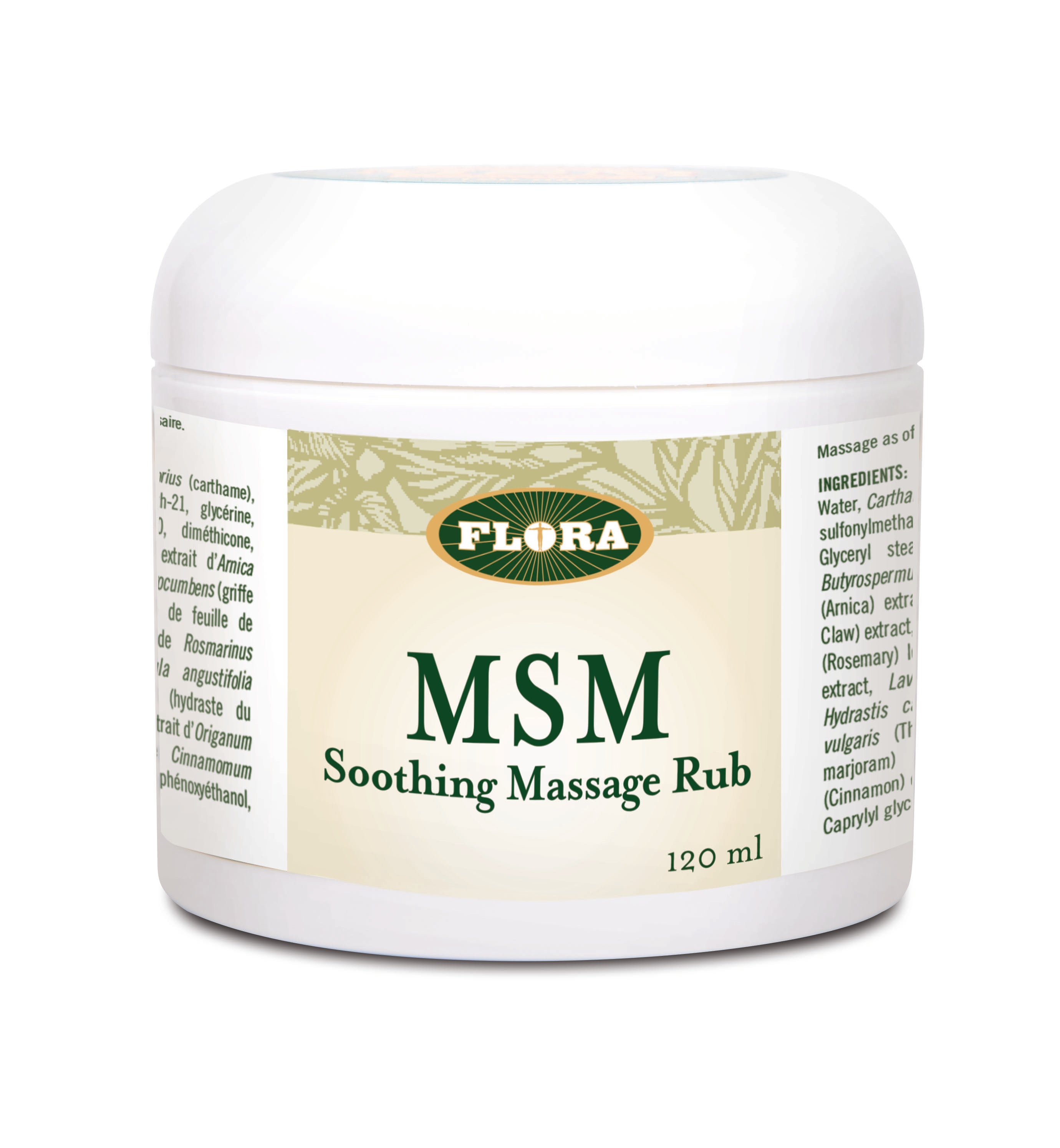 Flora MSM Soothing Massage Rub for joint inflammation – Nature's Essence